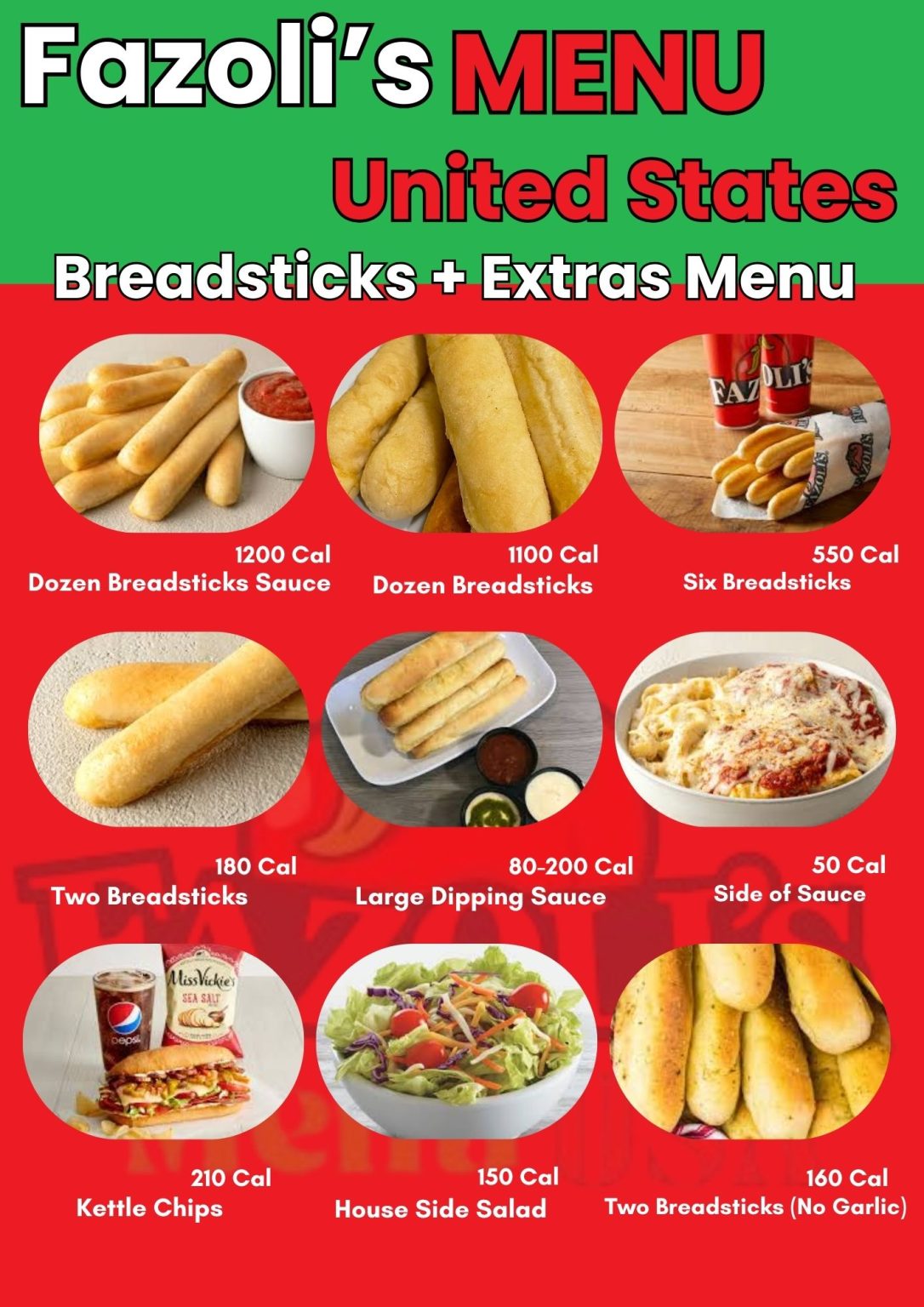 Fazolis Drive Thru Menu (Up-to-Date) Prices USA 2025