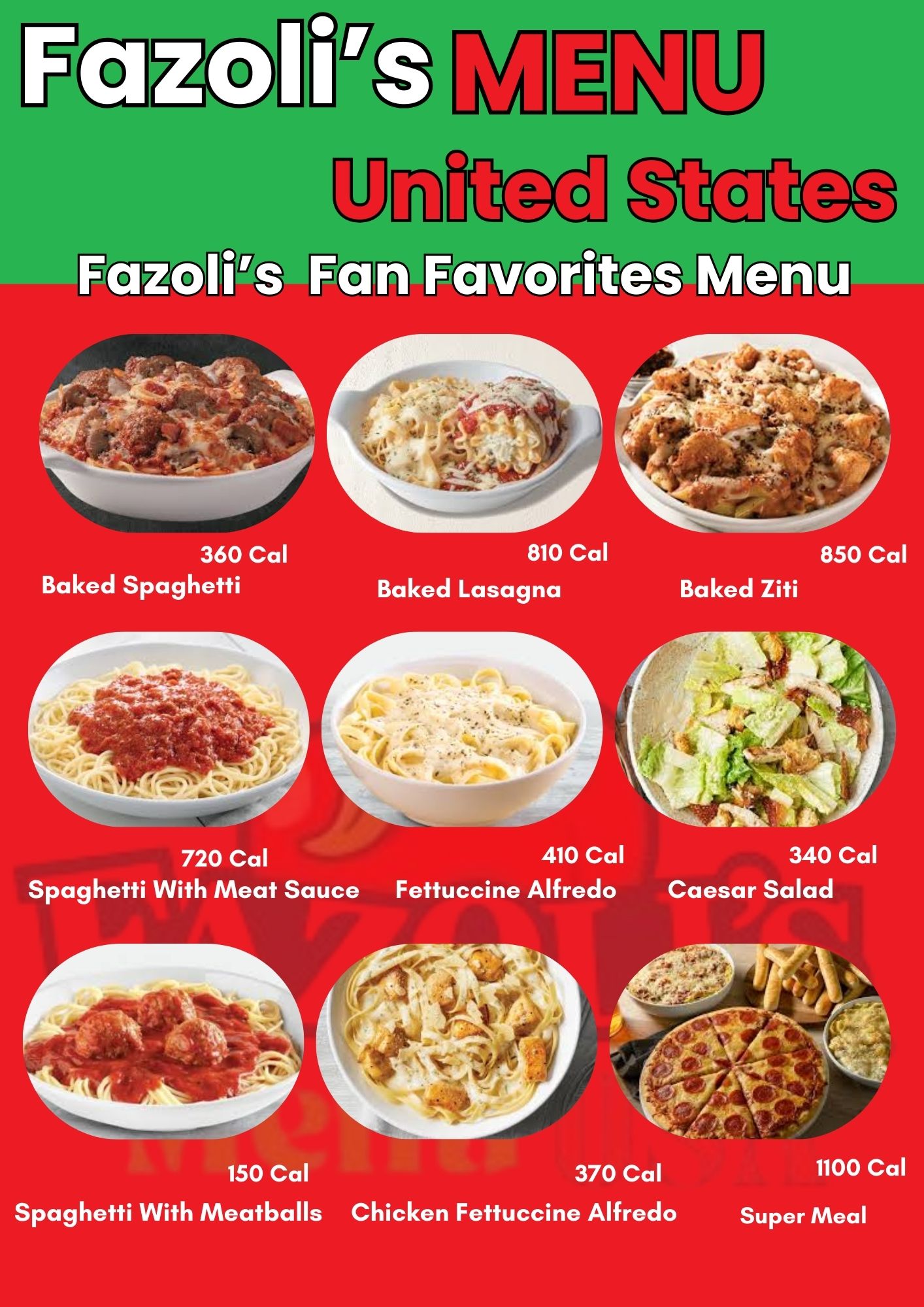 Fazoli’s Newnan Menu – Items, Prices & Best Italian Favorites